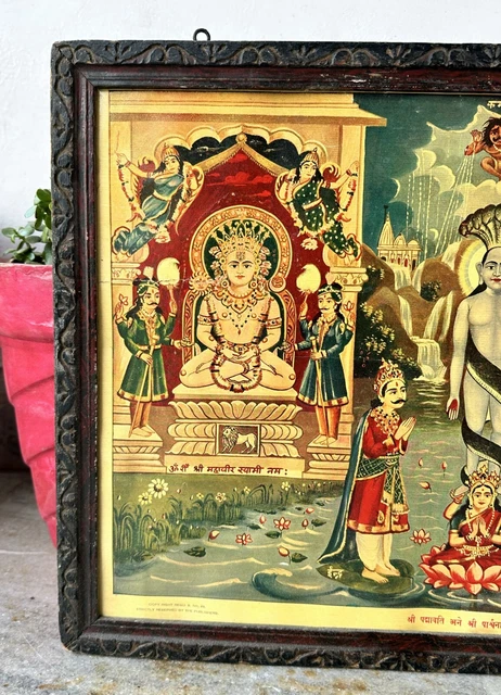 ANTIQUE MAHAVEER SWAMI Gautama Swami Parshwanath Bhagwan Old Worship ...