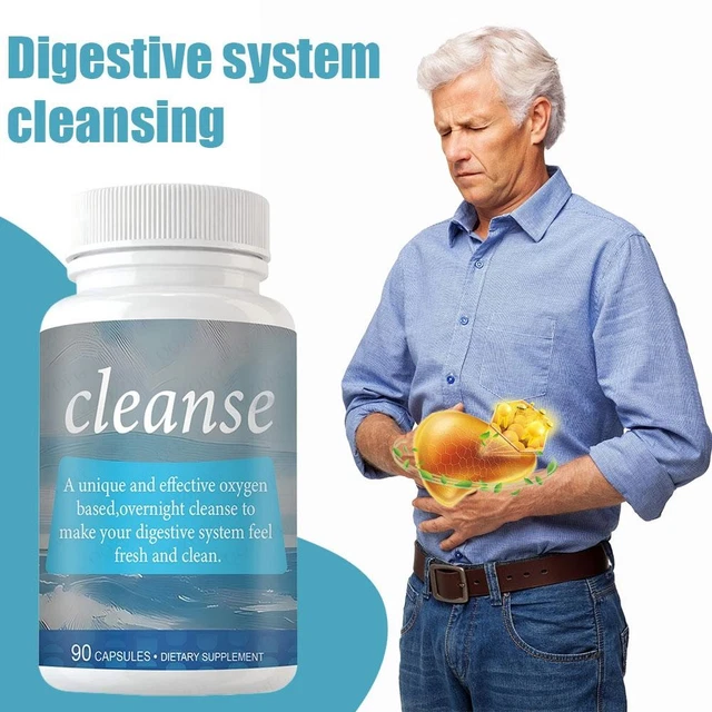 DIGESTIVE SYSTEM CLEANSING capsules, Digestive Support, Relieve Gas and ...