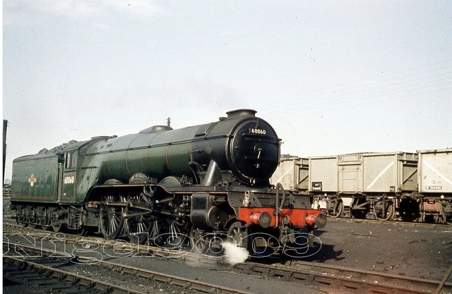 ORIGINAL 35MM COLOUR Slide ex LNER A3 4-6-2 60060 Darlington 16.04.1961 ...