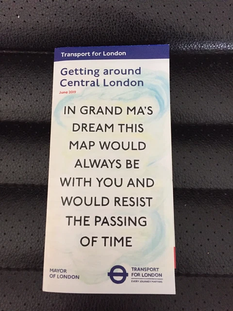 LONDON UNDERGROUND TUBE Map June 2019 Santander Cycles & Walking ...