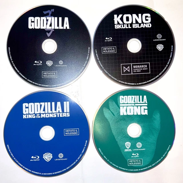 GODZILLA KONG COLLECTION Blu ray Godzilla vs Kong Skull Island ... GODZILLA KONG COLLECTION Blu ray Godzilla vs Kong Skull Island ...