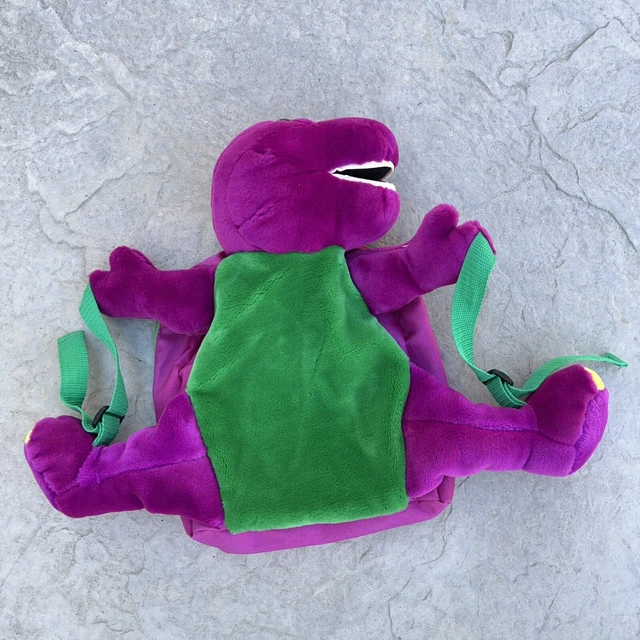 VINTAGE BARNEY & Friends Plush Backpack Purple Dinosaur £38.81 ...