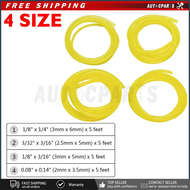 5 FEET 4 Sizes Gas Fuel Line Hose Tube For Chainsaw Trimmer Blowers $9. ...