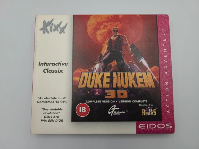 DUKE NUKEM 3D Interactive Classix Kixx Full Version Box PC GT Realms £ ...
