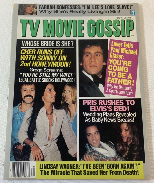 SEPTEMBER 1977 TV MOVIE GOSSIP~Farrah Fawcett,Paul Michael Glaser ...
