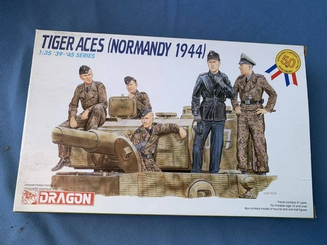 1/35 DRAGON GERMAN SS Tank Crew Tiger Ace Normandy 1944 6028 EUR 93,99 ...