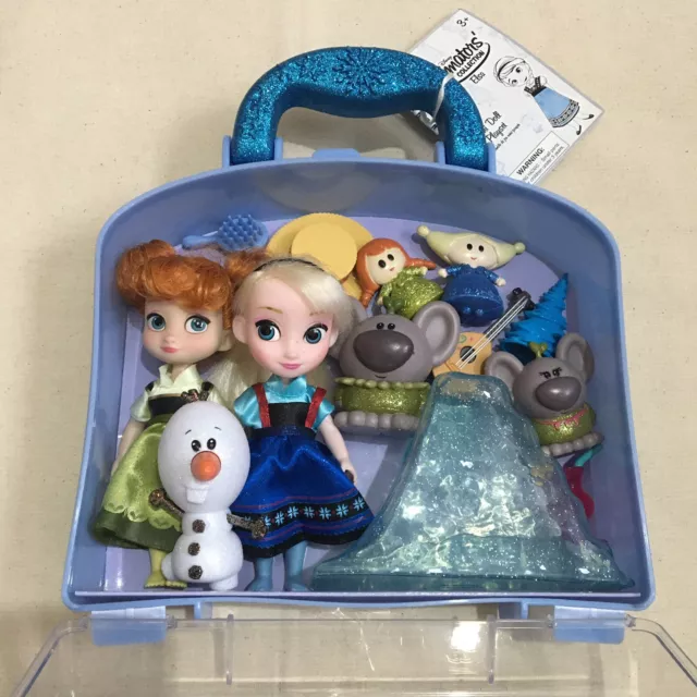 Disney Store Animators Collection Frozen Olaf Anna And Elsa Mini Doll