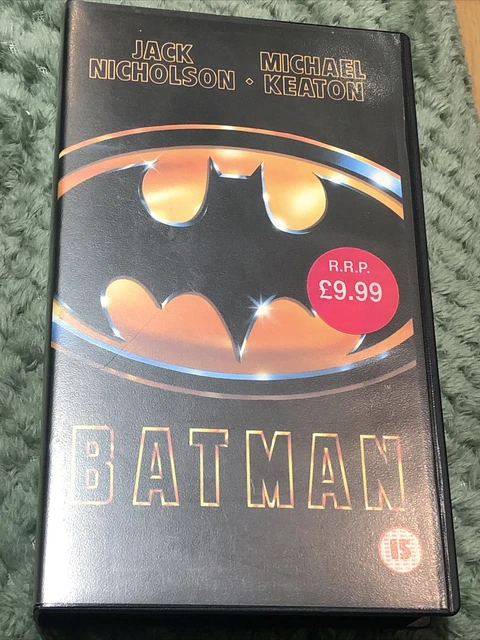BATMAN MICHAEL KEATON Jack Nicholson original 1989 VHS PAL Video Warner Bros VGC £2.00 - PicClick UK