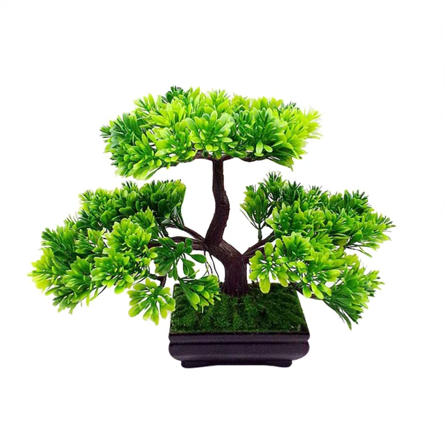 BONSAI ARTIFICIALE ALBERO Per Scrivania Piante Finte Pianta Vaso EUR 13 ...