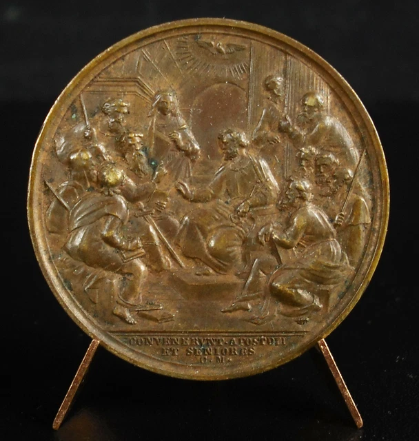 MÉDAILLE PAPALE C Moscetti Pape pie IX Pio Pope Vatican 1869 XXIV ...