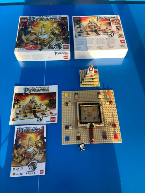 JEU DE SOCIETE LEGO GAMES SET n°3843 RAMSES PYRAMID 100% COMPLET BOÎTE ...
