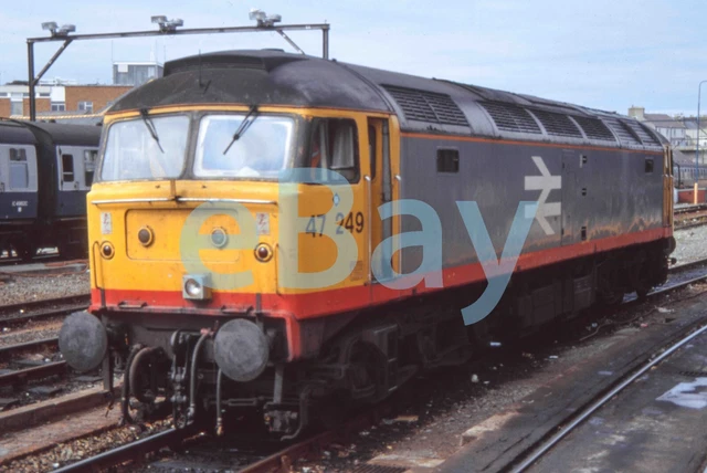 35MM RAILWAY SLIDE of Class 47 47249 @ Holyhead Copyright to Buyer £4. ...
