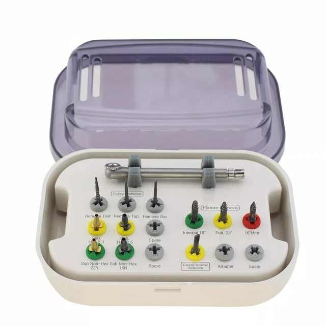 KIT DE RETRAIT de vis d'implant dentaire Extracteur de fixation et de ...