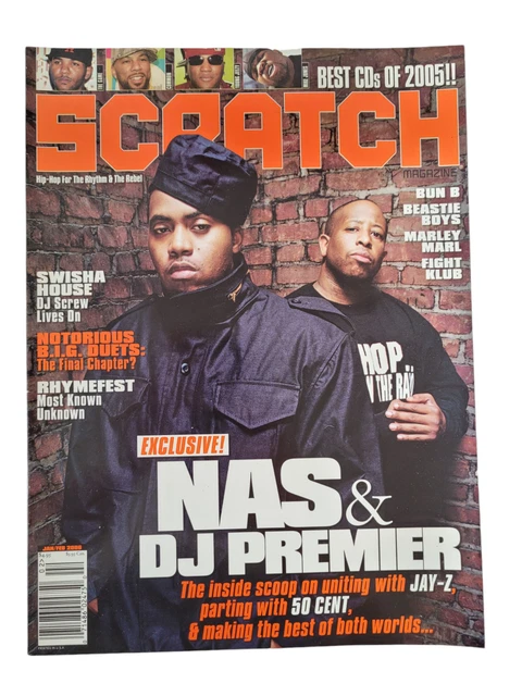 SCRATCH MAGAZINE JANUARY/FEBRUARY 2006 - Nas & DJ Premier Cover Hip Hop ...