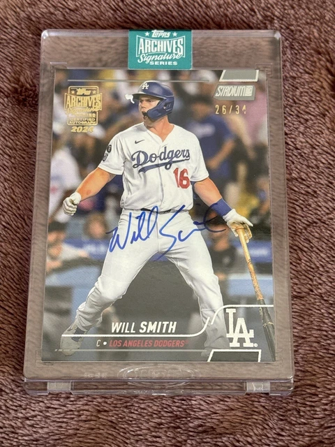 2024 TOPPS ARCHIVES Signature Series Will Smith Auto 26/34 LA Dodgers ...