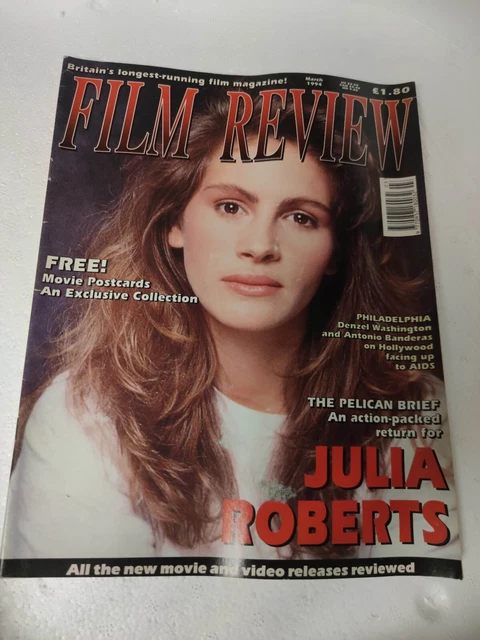 FILM REVIEW MAG 1994 Mar JULIA ROBERTS/Denzel Washington/Antonio Banderas £9.95 - PicClick UK