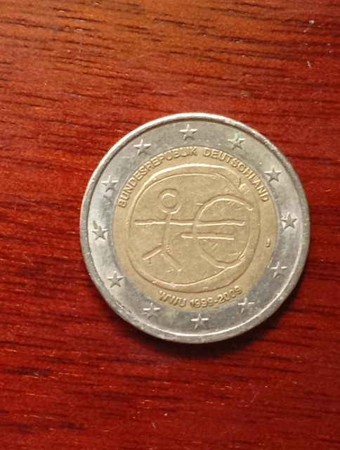 MONETA DA 2 euro Rara con omino stilizzato Bundesrepublik 1999-2009 ...