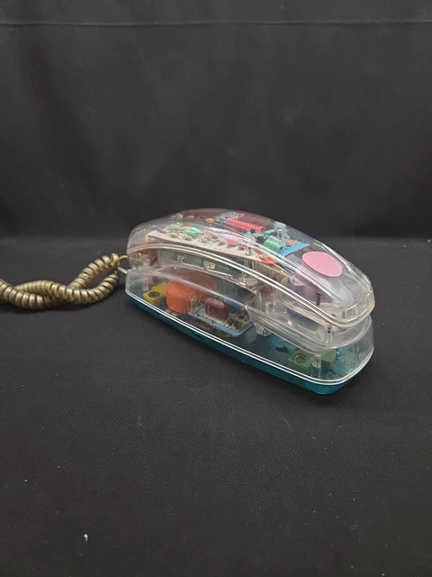 VINTAGE 80S/90S CLEAR Telephone Retro- UNISONIC £20.99 - PicClick UK
