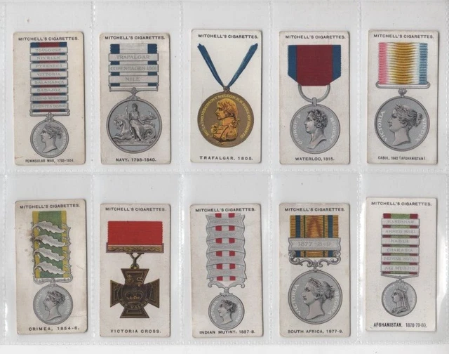 STEPHEN MITCHELL & Son Cigarette Cards, Medals, 1916, 23/25, Good £5.92 ...