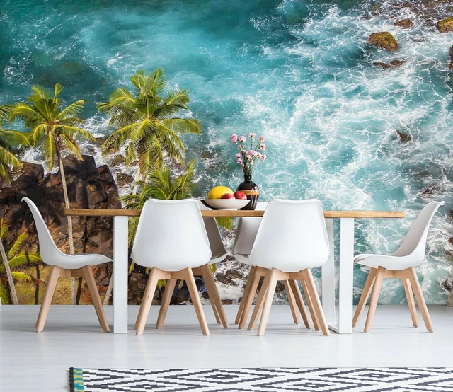 3D OCEAN COCONUT Tree 26175NA Wallpaper Wall Murals Removable Wallpaper ...