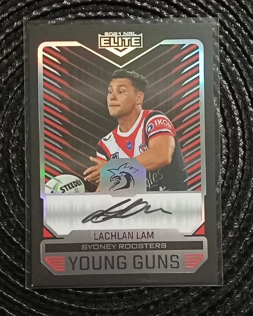 2021 NRL ELITE Young Guns Black Signature Card - Yg14 Lachlan Lam ...