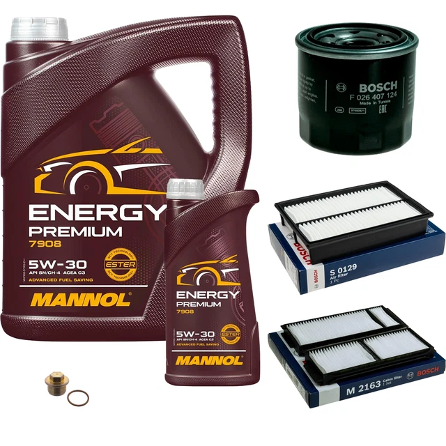 BOSCH INSPECTION SET 6 L mannol Energy Premium 5W-30 pour Mazda 5 CR19 ...