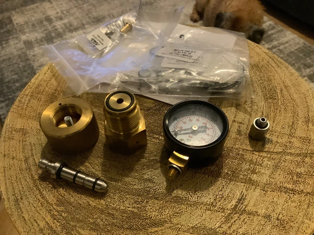 WEIHRAUCH HW100 DEGASSING caps, fill adapter, regulator reset gauge ...