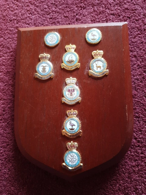 ROYAL AIR FORCE Station Akrotiri wall plaque shield RAF with numerous ...