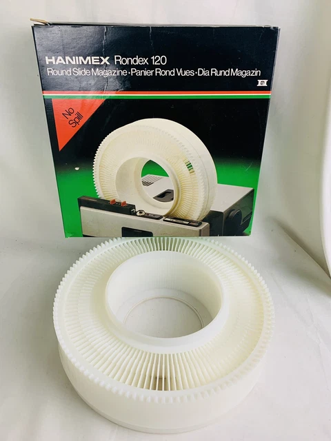 HANIMEX RONDEX 120 Series Rotary Round Slide Magazine No Spill Boxed £ ...