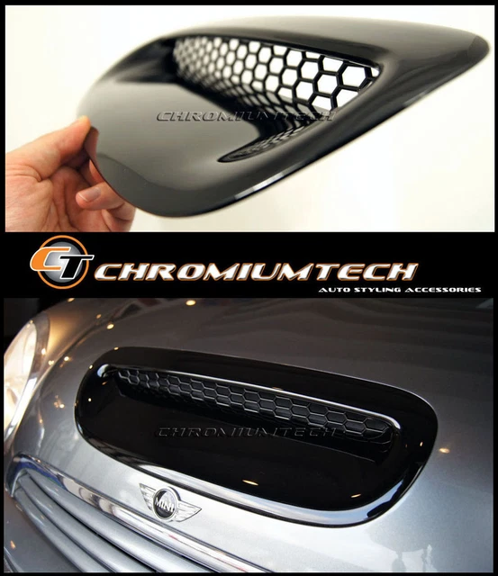 GEN 1 BMW MINI Cooper S JCW R52 R53 NOIR capot capot prise d'air housse ...
