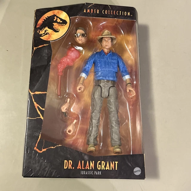 JURASSIC PARK DR. Alan Grant Amber Collection 6” Action Figure Mattel ...