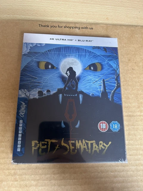 PET SEMATARY 1989 30Th Anniversary Mondo 4K Uhd Blu-Ray Steelbook - New ...