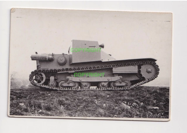 FOTO ITALIENISCHER PANZER L3 Carro Veloce photo italian tank Regio ...