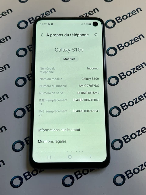 SMARTPHONE SAMSUNG S10E SM-G970F/DS 128 Go ÉCRAN FANTOME EUR 70,00 ...