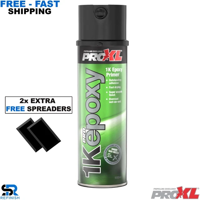 PROXL 1K EPOXY PRIMER AEROSOL - 500ML With 2x Spreaders £17.95 ...