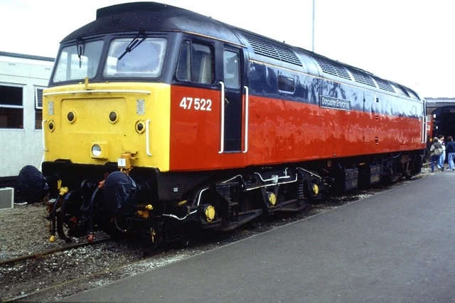 35MM ORIGINAL COLOUR Rail Slide BR Class 47 47522 at Doncaster Works 12 ...