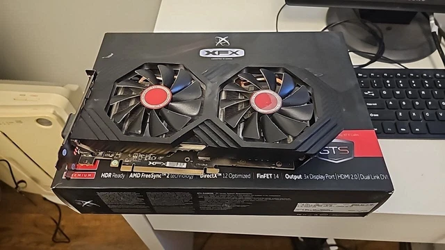 XFX AMD RADEON RX 580 GTS Black Edition OC+ 8GB GDDR5 Graphics Card $90 ...