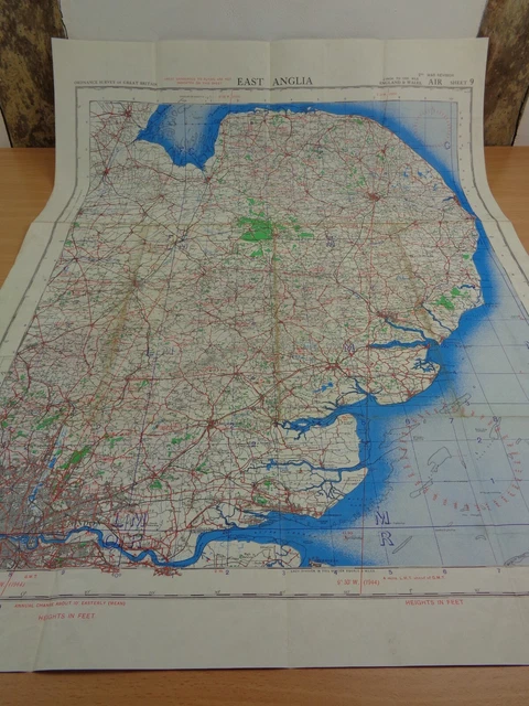 Ww2 Raf Map IN VENDITA! - PicClick IT