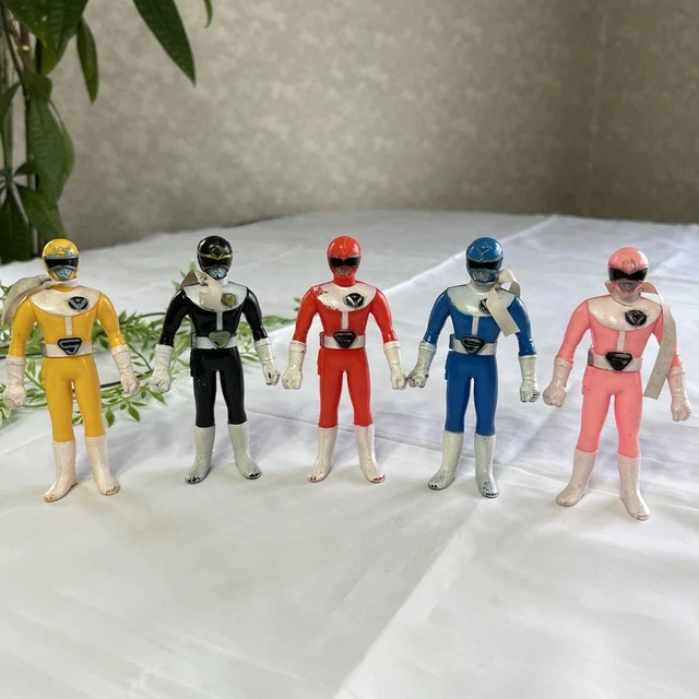 POWER RANGERS DAI Sentai Goggle V Soft Vinyl Figure 4p set POPY Japan ...