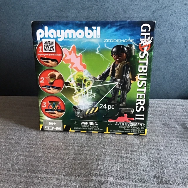 PLAYMOBIL GHOSTBUSTERS II 9349 Winston Zeddemore Playmogram 3D With Box ...