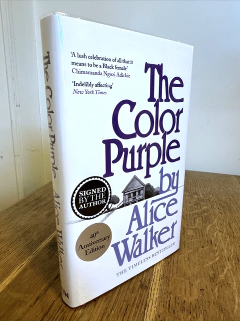 THE COLOR PURPLE by Alice Walker SIGNED 40th Anniversary Edition UK 1st ...