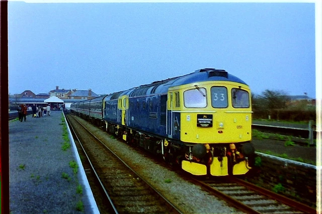 35MM RAILWAY COLOUR Negative Class 33 051 and 33116 at Skegness £1.95 ...