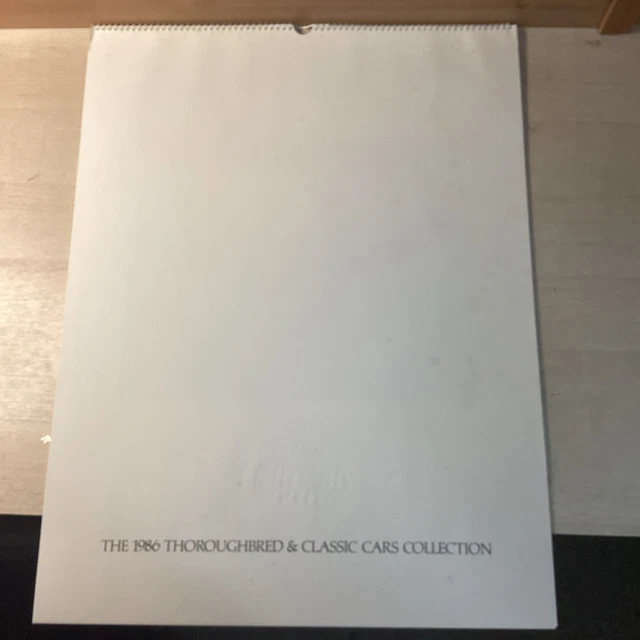 THE 1986 THOROUGHBRED & Classic Cars Collection Calendar. £21.51 ...