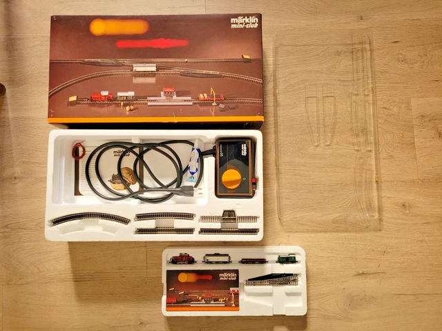 MÄRKLIN MINICLUB SPUR Z 8167 Startset mit Güterzug analog Gleichstrom ...