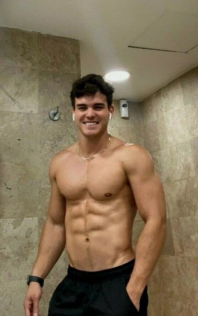 Shirtless Male Hot Muscular Gym Jock Physique Stud Hunk Beefcake Photo ...