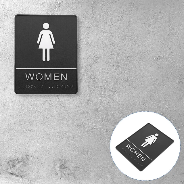 TOILET SIGN STICKER Toilet Sign for Men Toilet Wall Stickers WC Wall ...