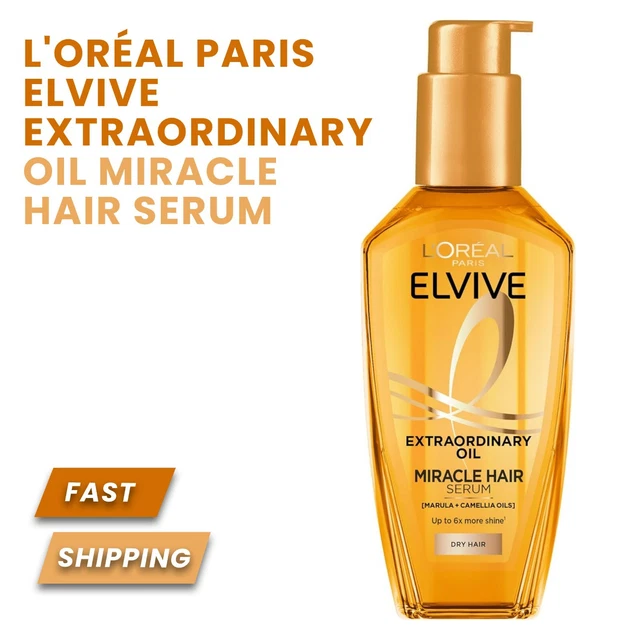 L'ORÉAL PARIS ELVIVE Extraordinary Oil Miracle Hair Serum, Intense ...