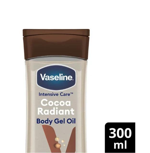 VASELINE COCOA RADIANT Body Gel Oil 300ml – Cocoa Butter Dry Skin Care ...