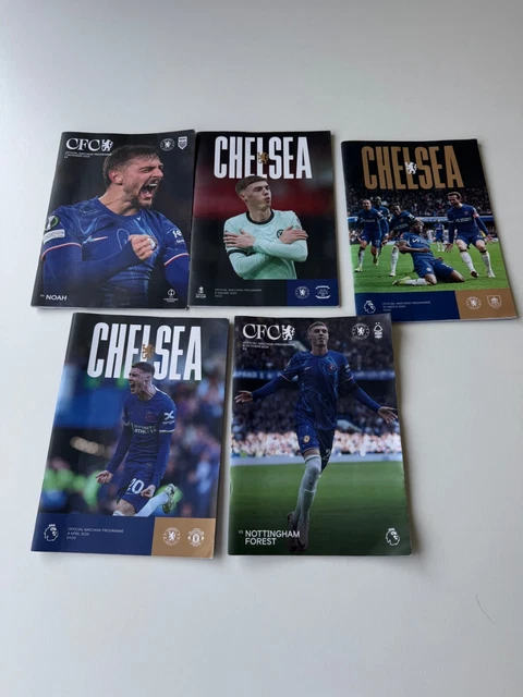 5 X CHELSEA Official Match Day Programmes 2024 £6.99 - PicClick UK