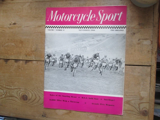 MOTORCYCLE SPORT MAGAZINE november 1966 bsa gold star italian gp + lots ...